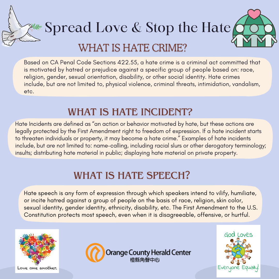 Spread Love and Stop the Hate